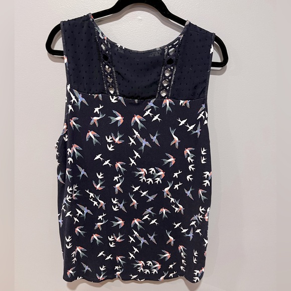 Daniel Rainn | Tops | Navy Blue Daniel Rainn Tank With Tons Of Detail ...